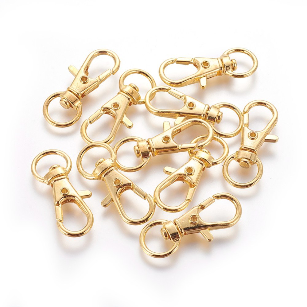 Key Ring Swivel Snap Hook Gold 30.5x11mm – Heart Bead Studio