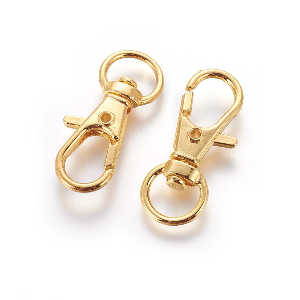 Key Ring Swivel Snap Hook Gold 30.5x11mm – Heart Bead Studio
